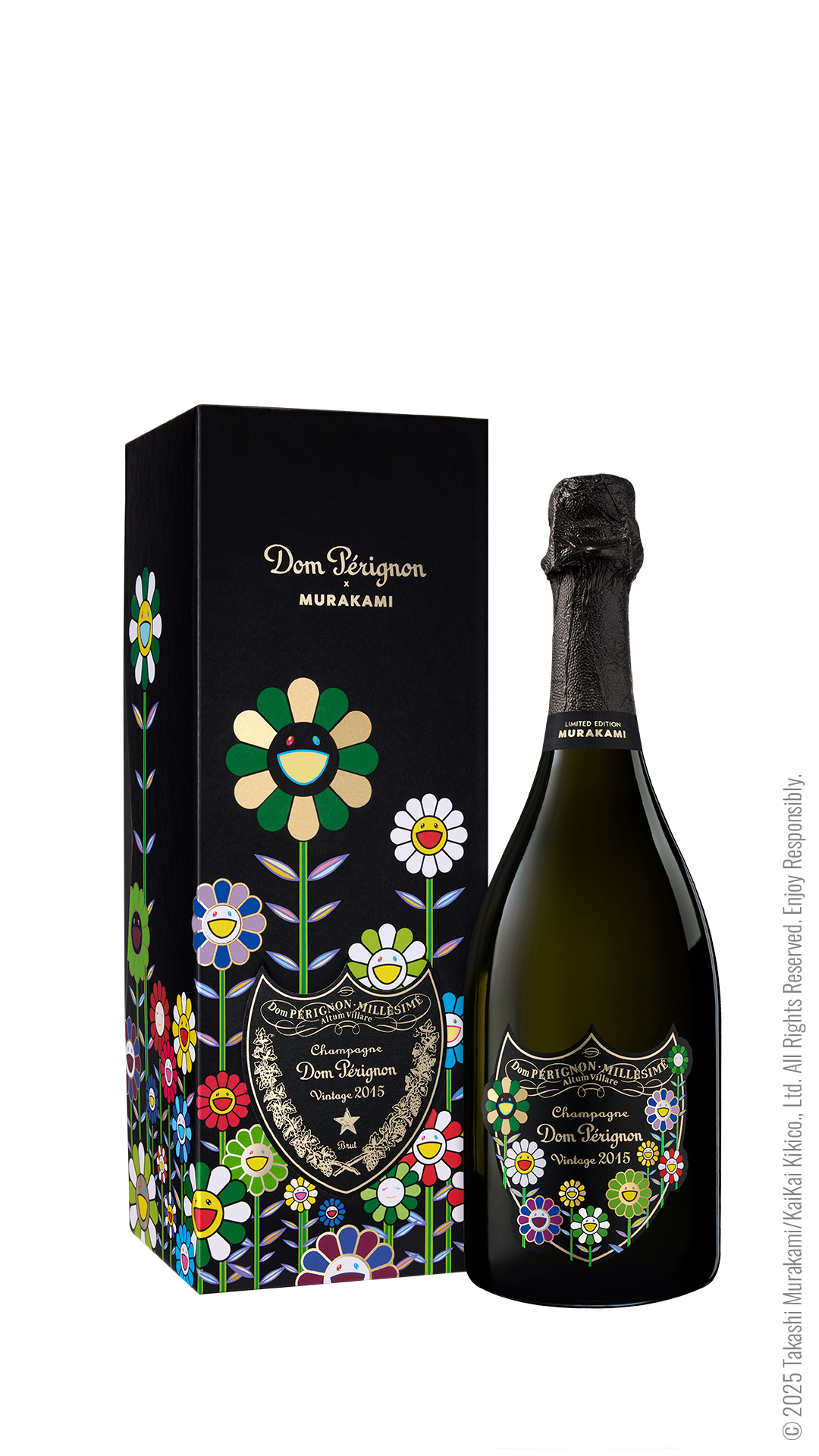 DOM PERIGNON CHAMPAGNE BRUT LIMITED TAKASHI MURAKAMI EDITION 2015 750M ...