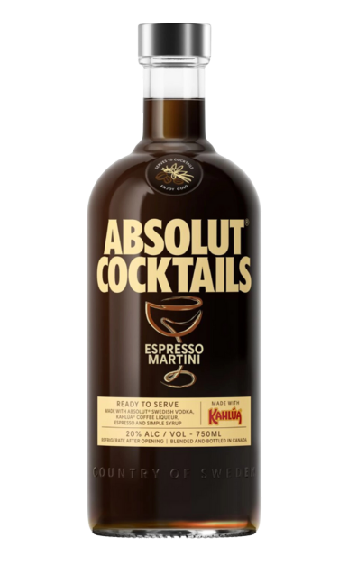 Absolut Espresso Martini Ready To Serve Cocktail - Remedy Liquor ...